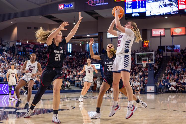 Brynna Maxwell scores 27, Gonzaga notches upset win over No. 3 Stanford ...