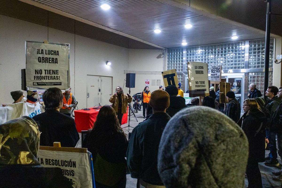 Protesters call for Spokane City Council to oppose ICE, Venezuela ...