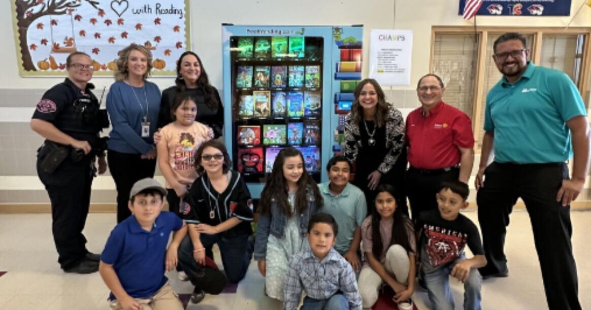 Book Vending Machine Donated To Arrey Elementary School | News | gpkmedia.com
