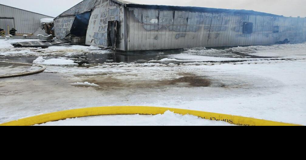 Fighting frozen: Firefighters battle blaze at turkey farm in single ...