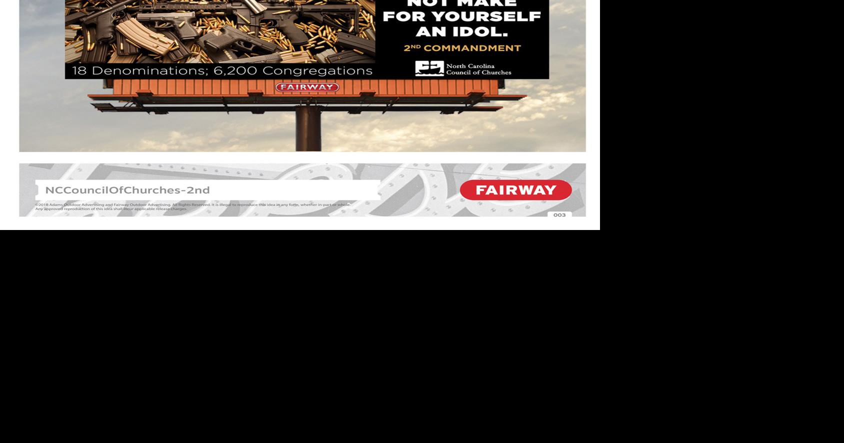 2nd Commandment outweighs 2nd Amendment, thousands of NC churches say ...