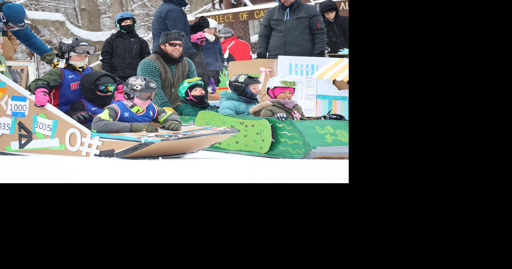 Frigid temperatures don’t stop crowds at 2026 Winterfest Cardboard Sled ...