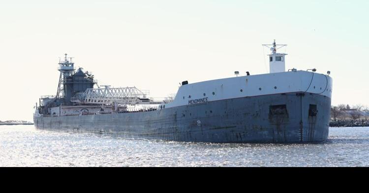 Moore / Menominee deliver stone to Grand Haven's port | Local News ...