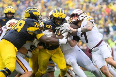 Michigan’s Kalel Mullings is an early standout in a competitive Big Ten ...