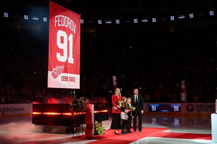 On a festive night to honor Fedorov, Hockeytown was alive again ...