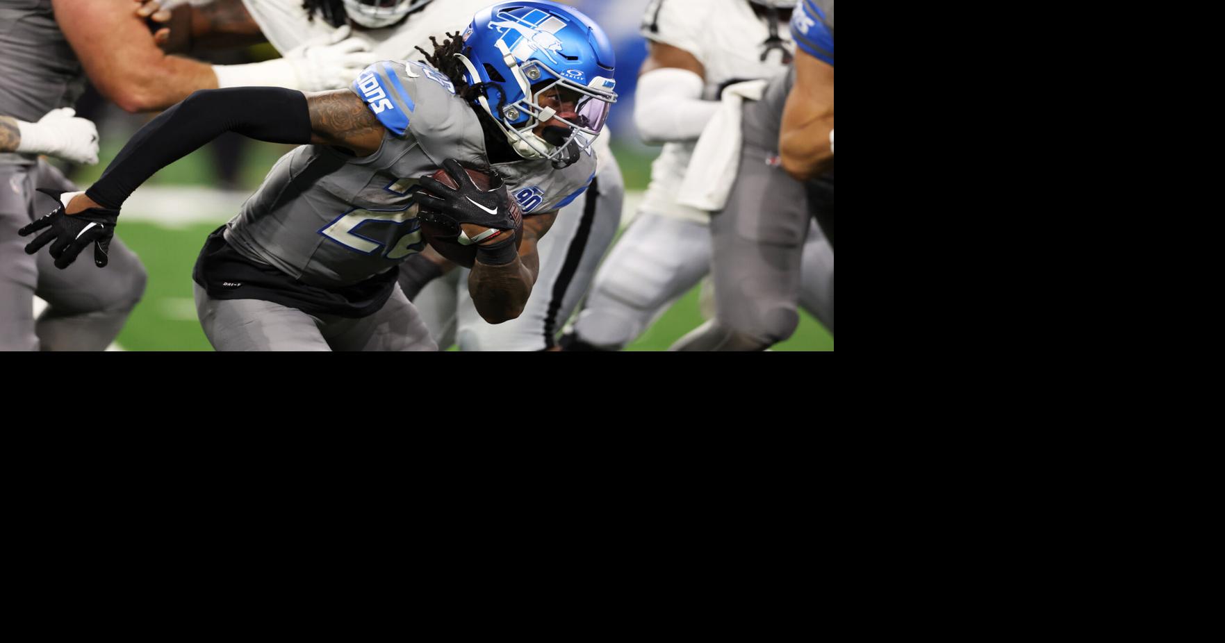 Lions lean on Gibbs' legs, Goff's arm in Monday night win over Raiders ...