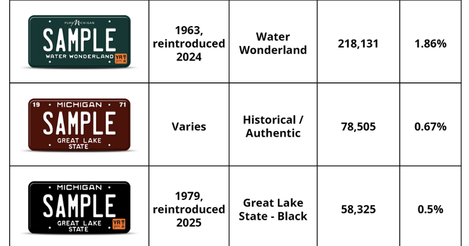 What are the most popular license plates in Michigan? | Local News ...