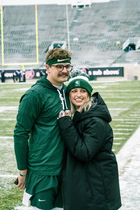 Spring Lake grad cheers on her husband, Patriots' punter Bryce Baringer ...