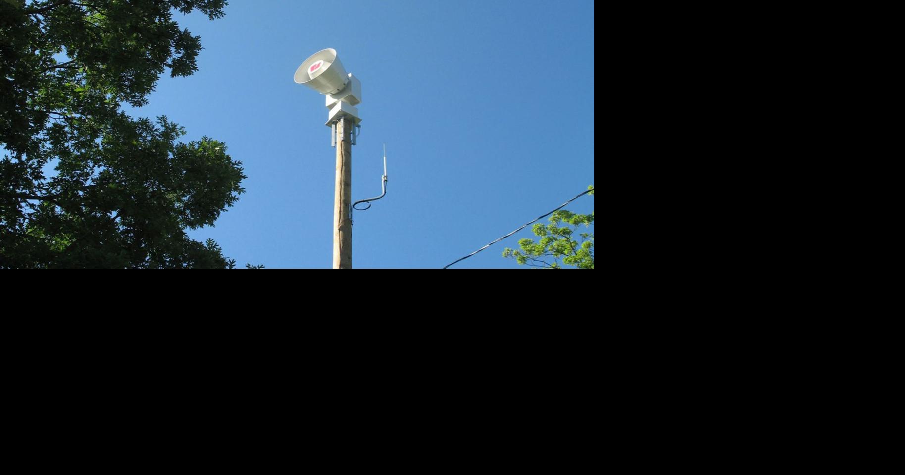 Monthly outdoor warning siren test planned for Friday | Local News ...