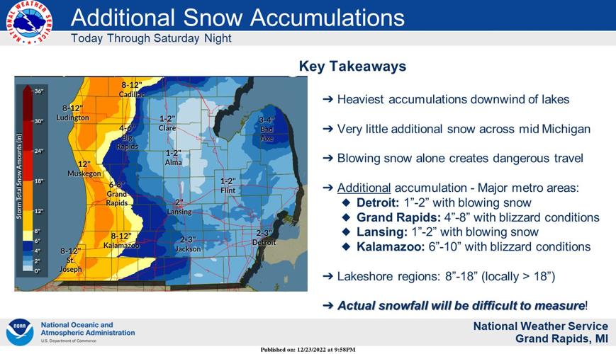 Blizzard warning continues; police say stay off the roads | Local News ...