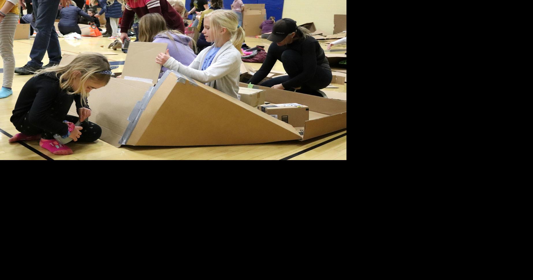 Families use creativity to build cardboard sleds | Local News ...