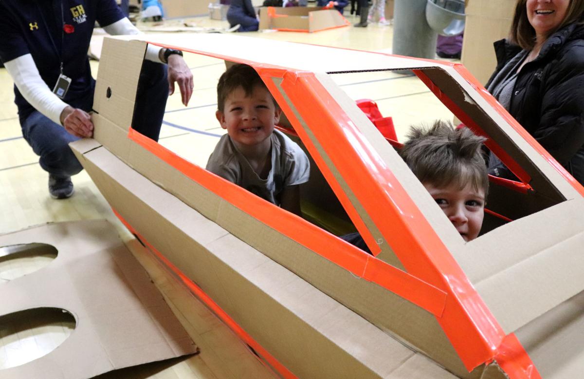 Families use creativity to build cardboard sleds | Local News ...