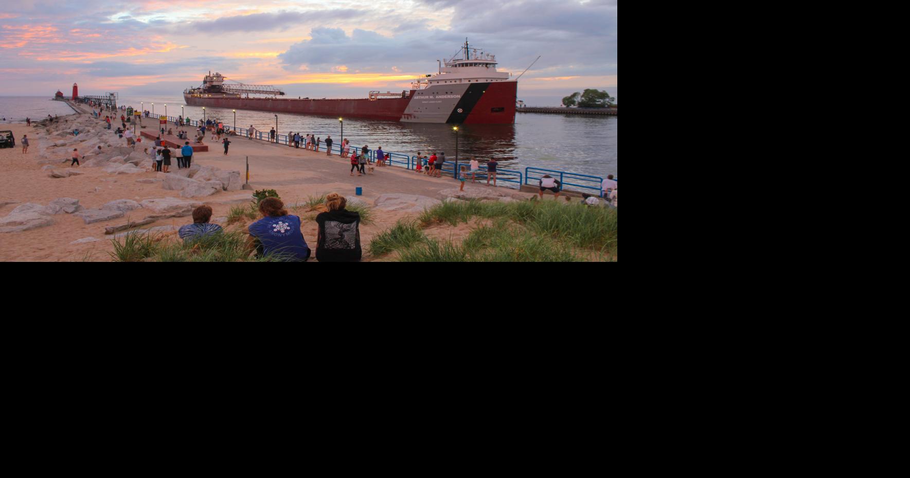 Historic lake freighter visits GH for the first time | Local News ...