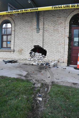 Car crashes into Depot building Thursday morning | Local News ...
