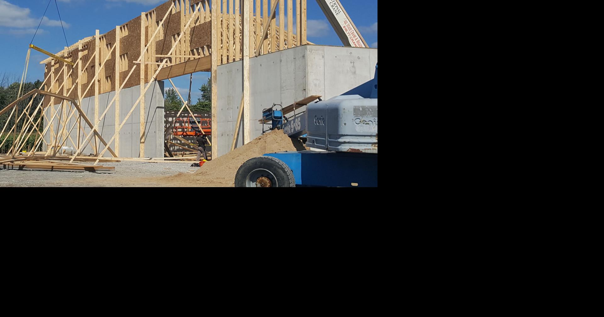 Three injured when roof trusses fall on construction site | Fire & EMS ...