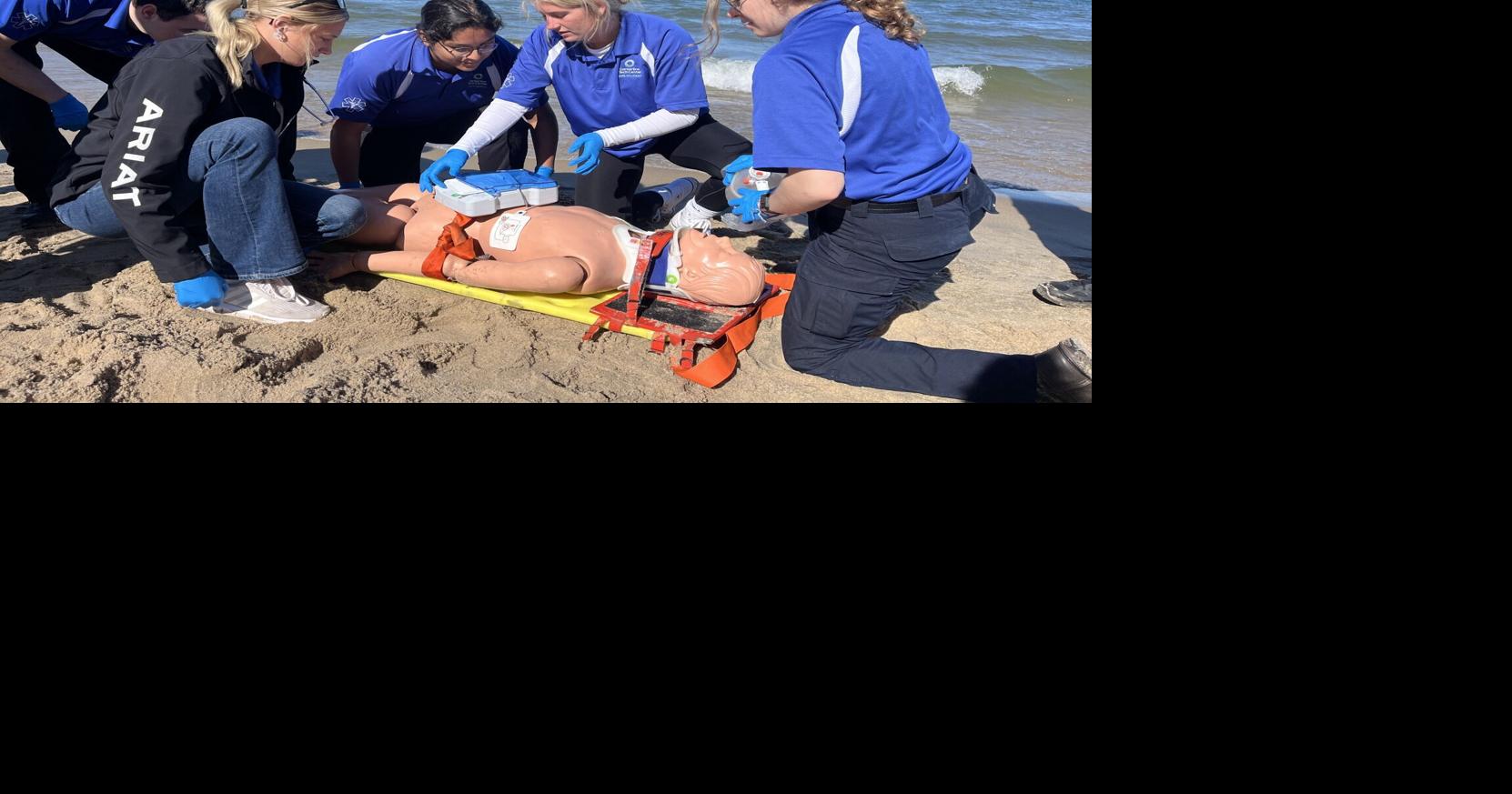 EMS students put skills to practice in beach scenarios | Education ...