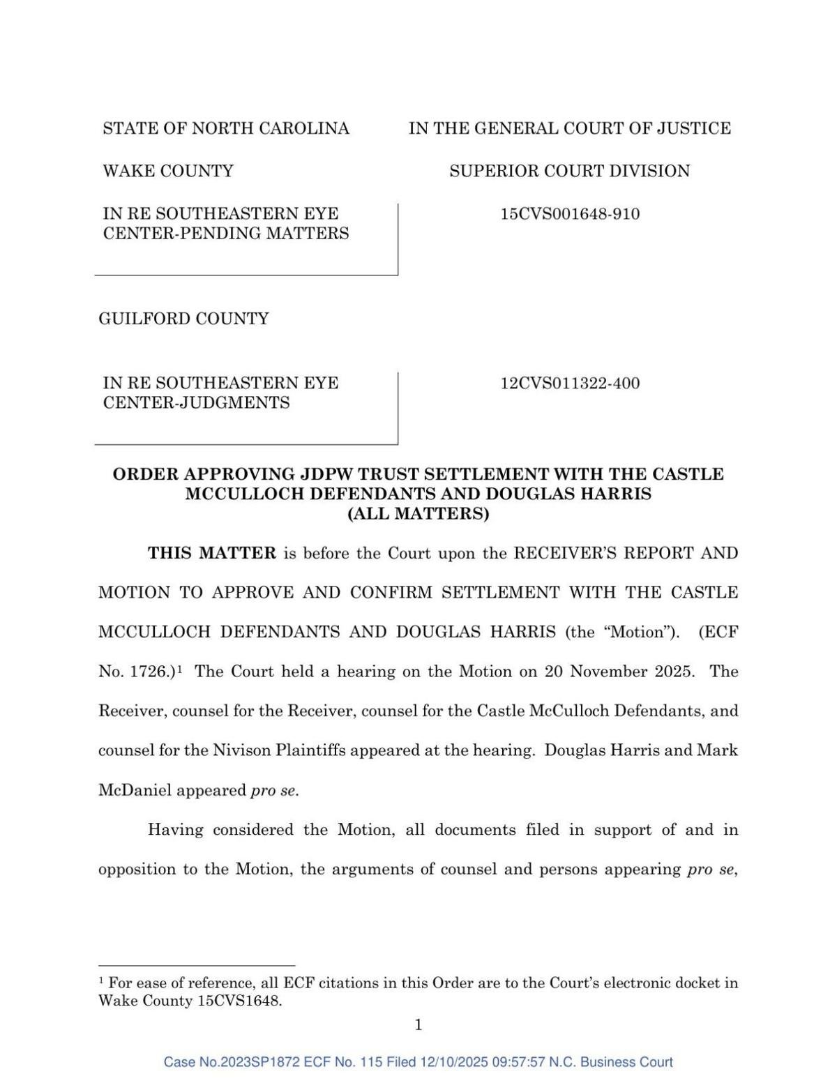 $2M settlement keeps Castle McCulloch ownership unchanged