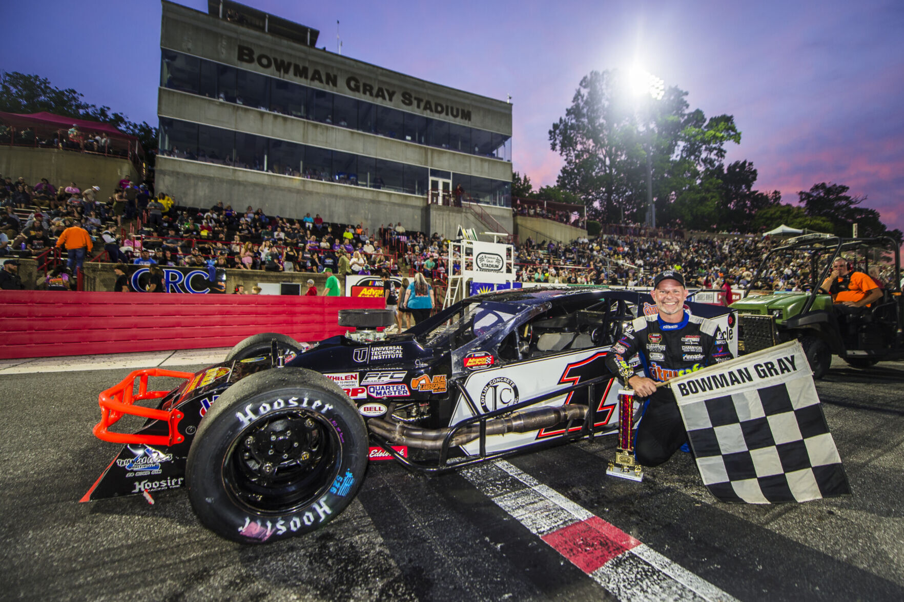 Bowman Gray racing: Burt Myers gets win 100 in Winston NC