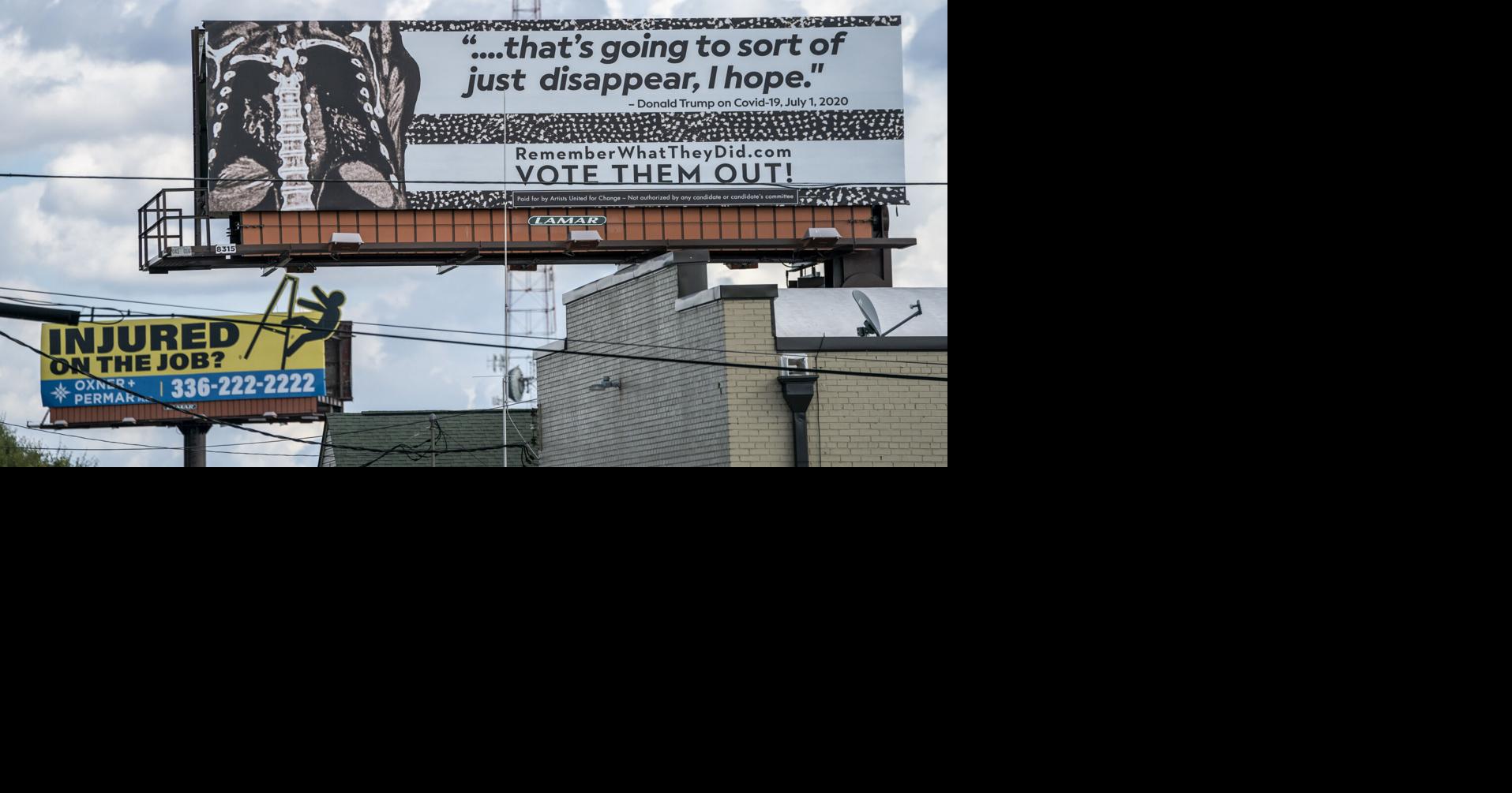 Anti-Trump billboards erected in Greensboro, across N.C., were created ...