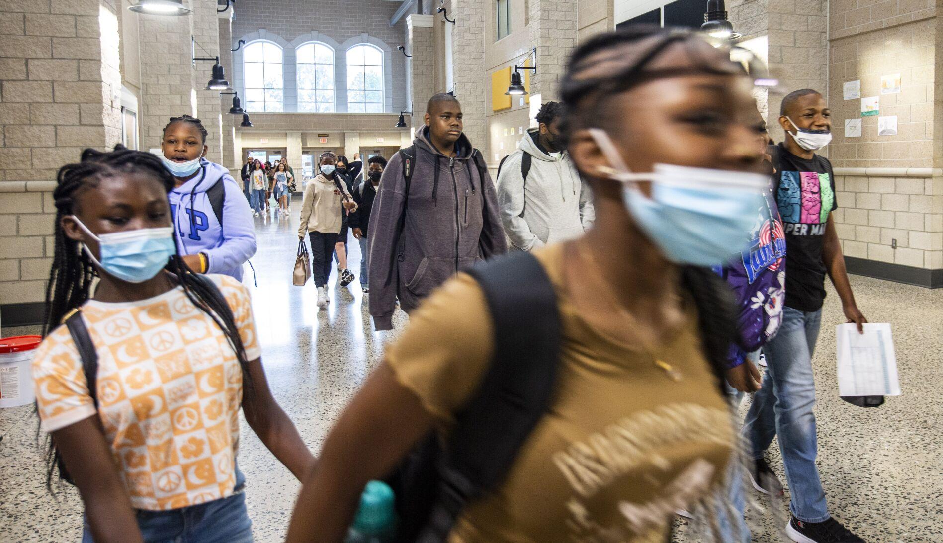 PHOTOS: Western Guilford Middle School students "restart" school