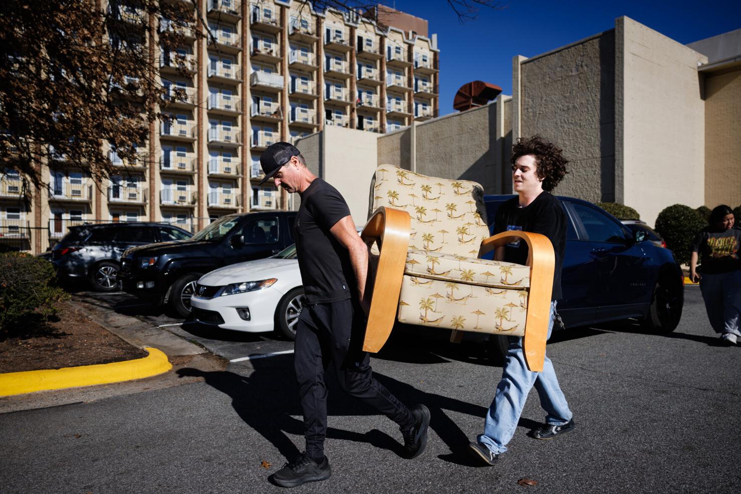 Condemned Greensboro apartment move out District West Market