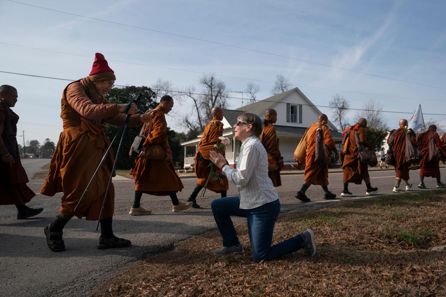 Marching monks could arrive in Guilford County NC on Monday