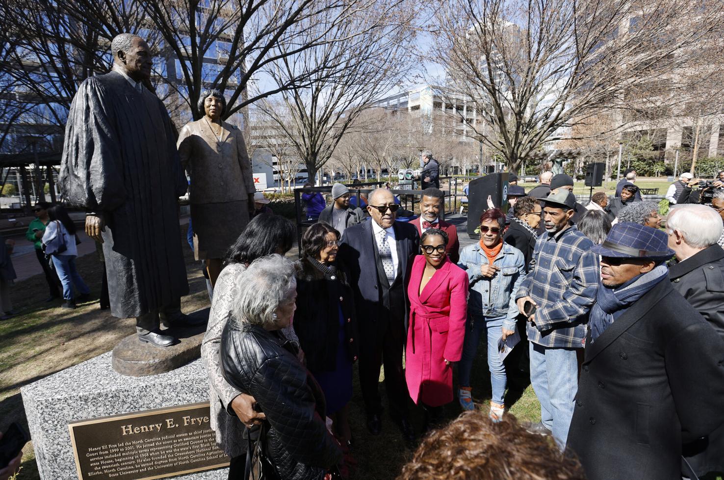 "The journey" of Shirley and Henry Frye immortalized downtown