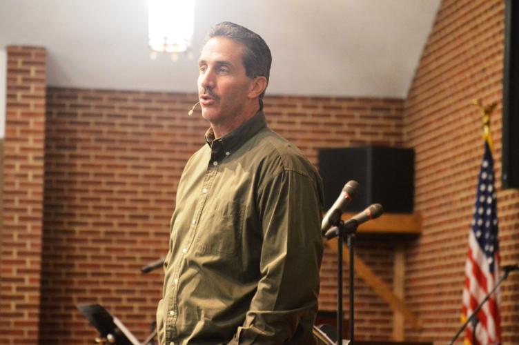 Sid Bream scores the winning run at Outdoorsman Dinner