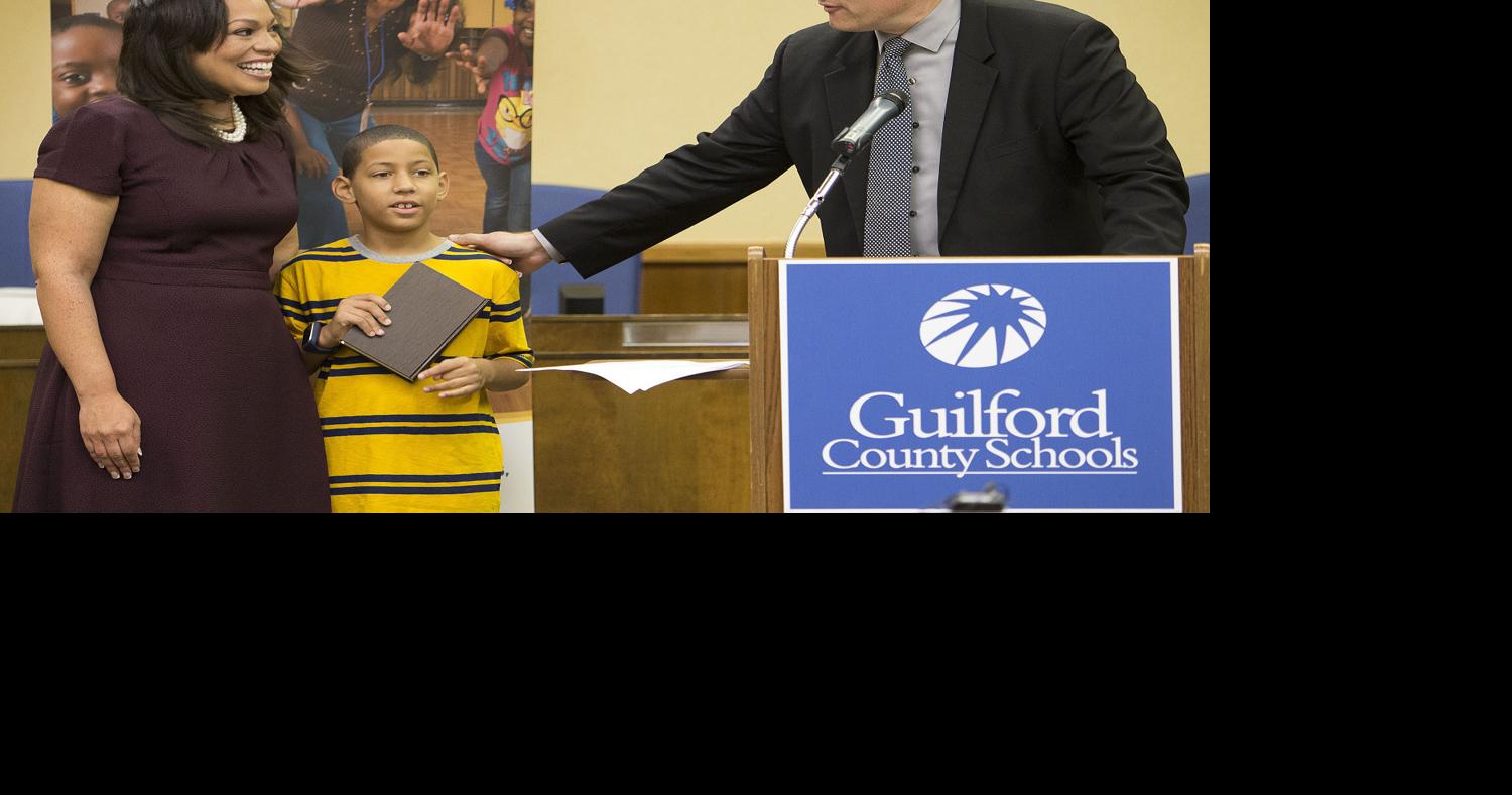 Guilford County's new superintendent sworn in today