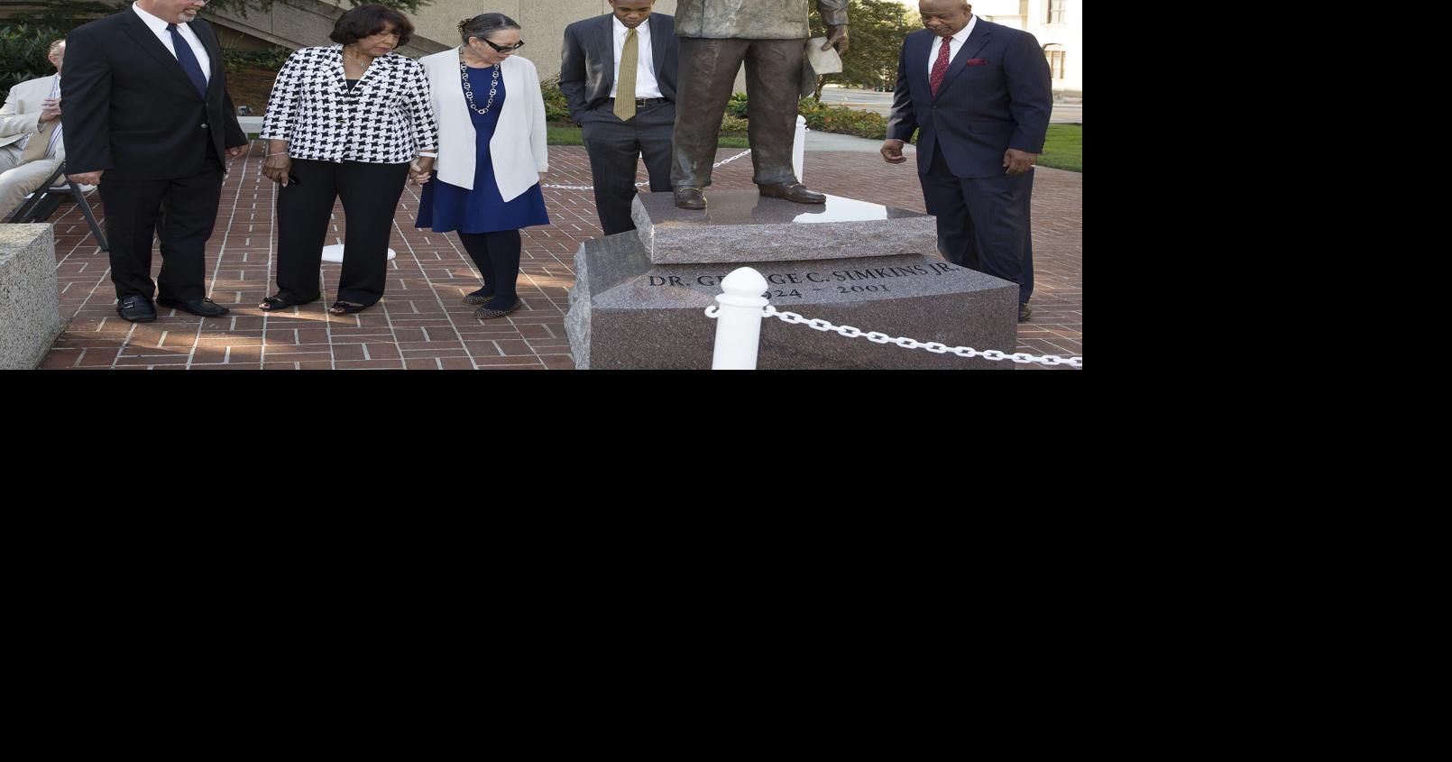 New statue honors Dr. George Simkins Jr., who battled segregation