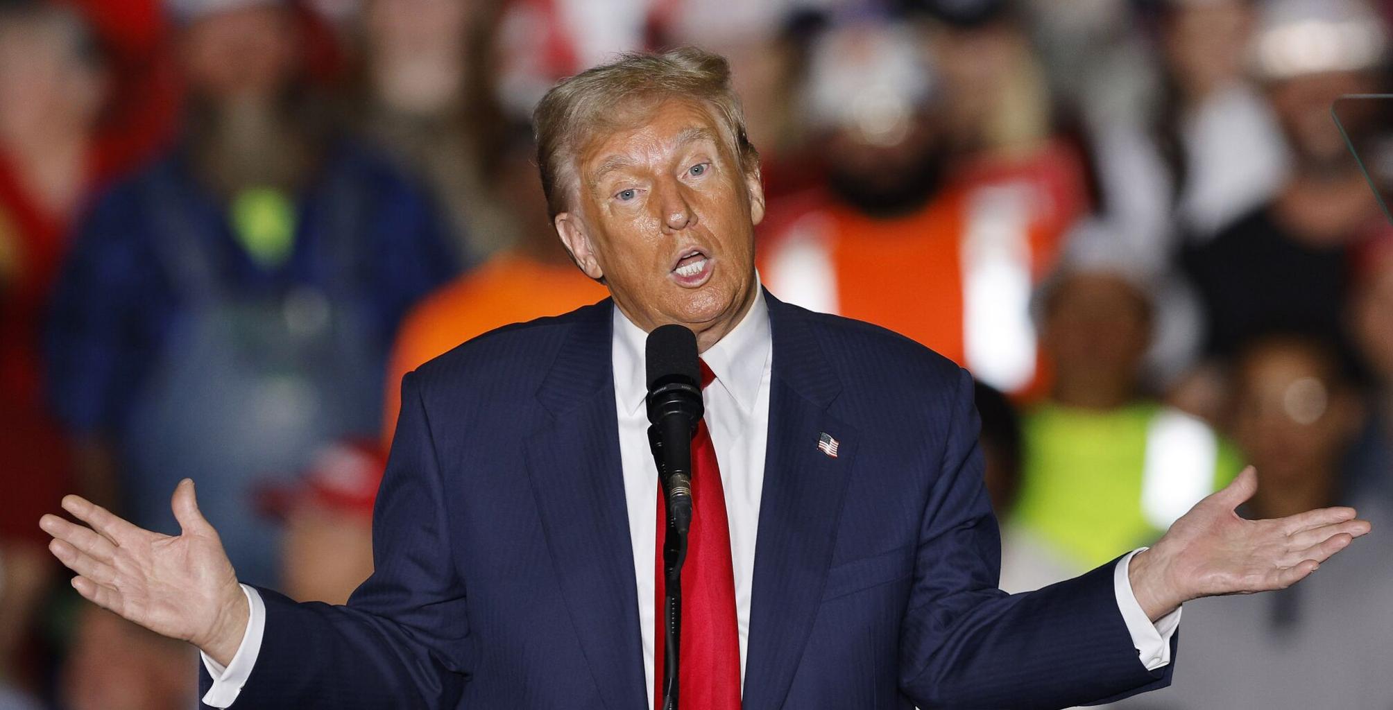 Thousands wait for Trump's arrival for Greensboro rally