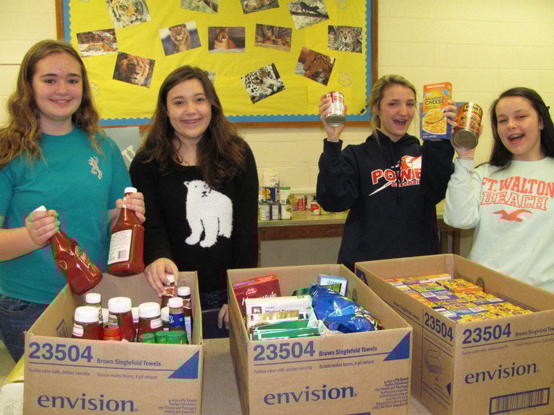 March Madness hits Rockingham school in the form of a food drive