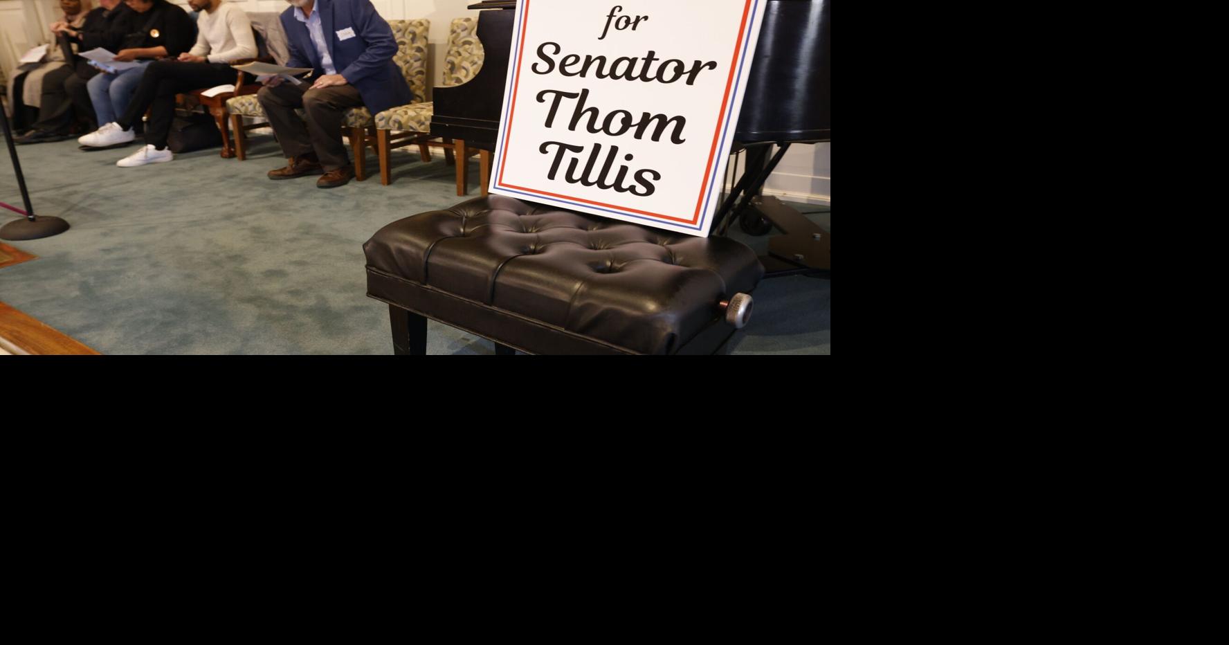 Town hall moves forward despite Sen. Thom Tillis' absence
