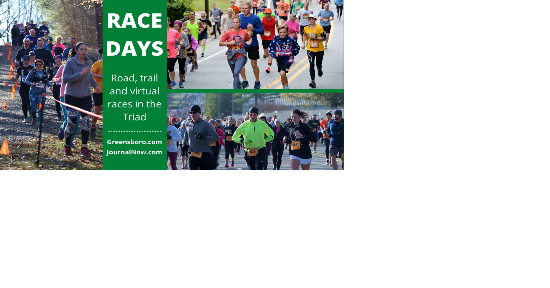 Road, trail and virtual races in the Triad – Race Days running calendar