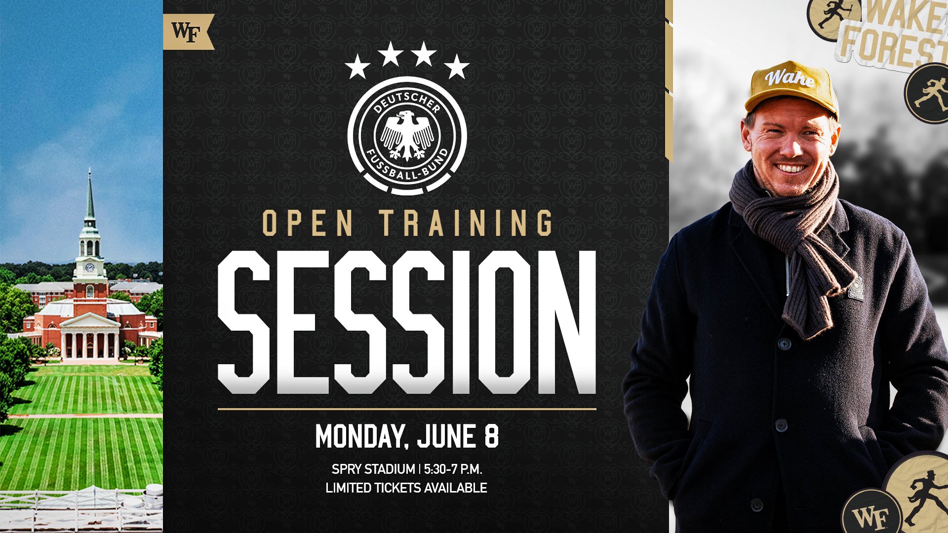 German National Team opens training session at Spry Stadium