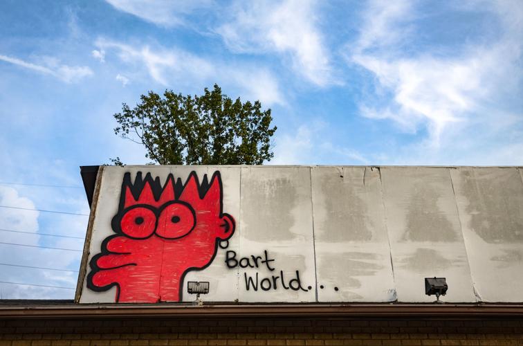 Bart Simpson is taking over wall space in Winston-Salem