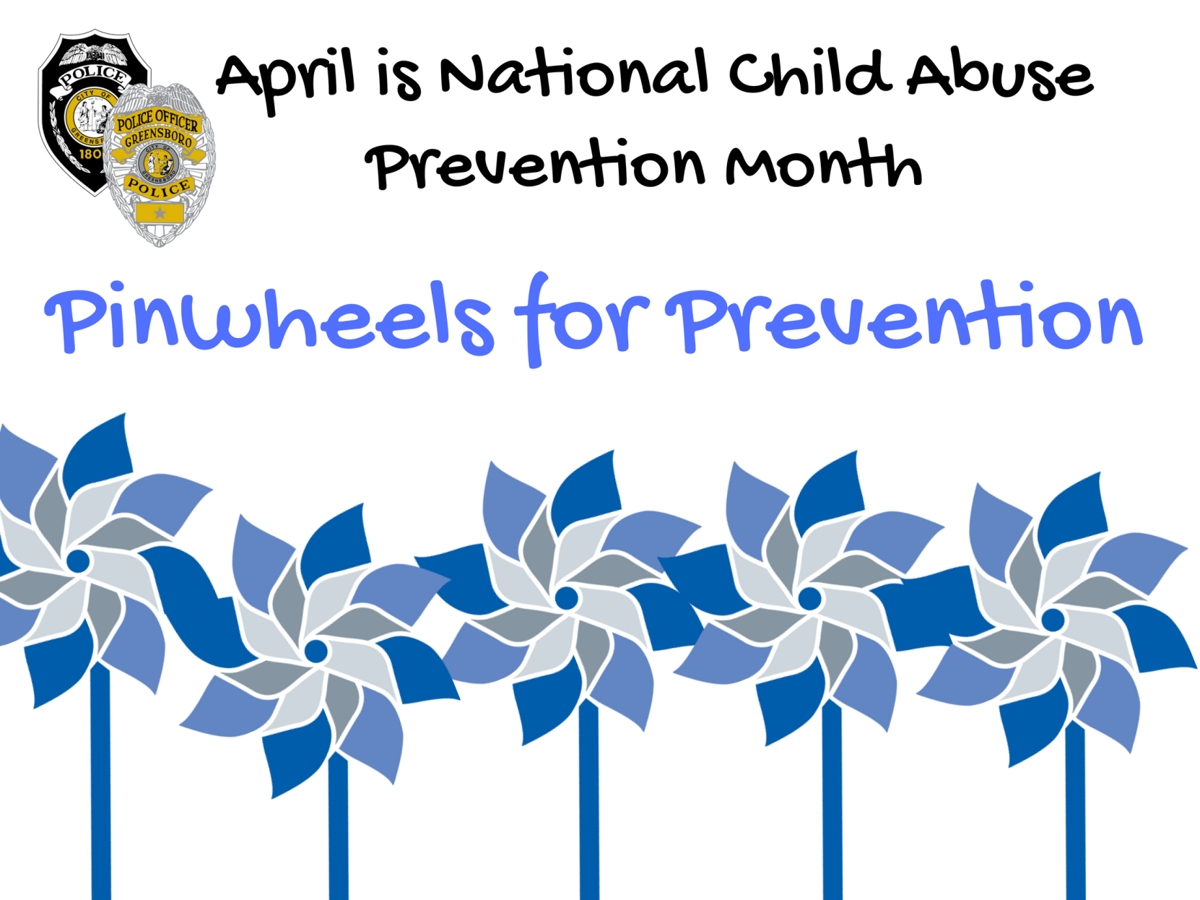 Greensboro police raise child abuse awareness with pinwheels