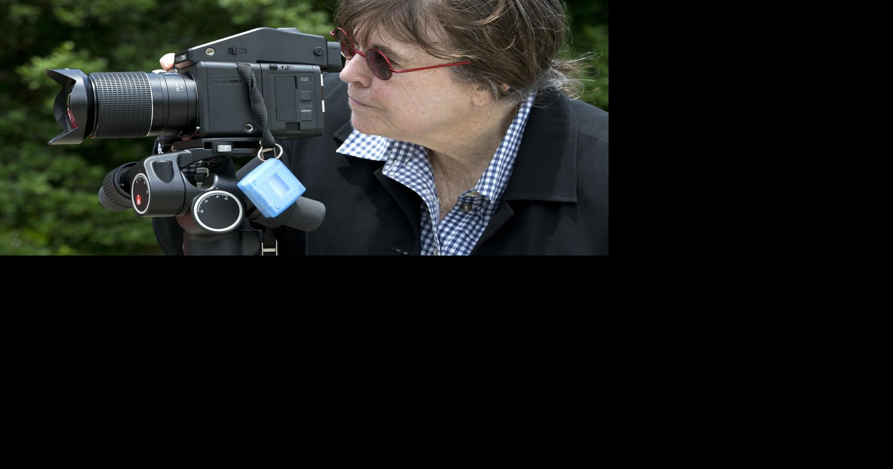 Photographer Carol Highsmith at work