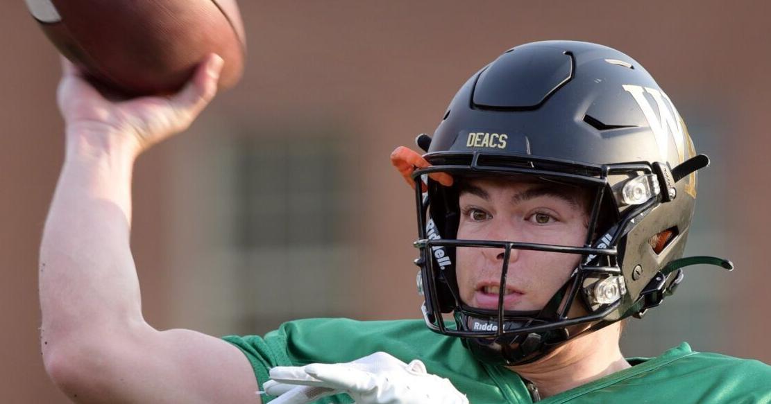 Hank Bachmeier settling in during spring practice at Wake