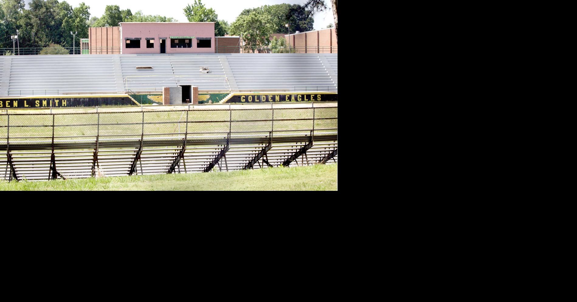 Smith football stadium construction 'a little behind'
