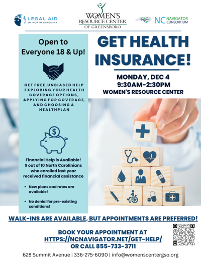 Health Insurance open enrollment assistance