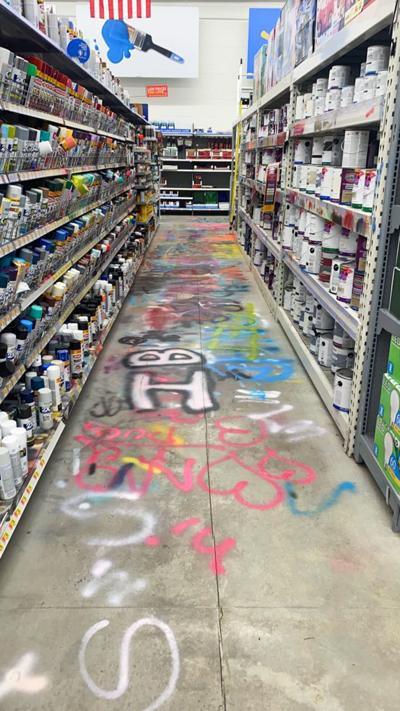 Walmart store in Winston-Salem experiences graffiti damage in aisle
