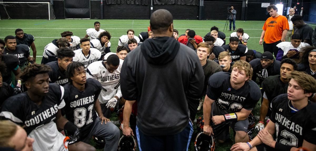 Southeast Guilford, Reidsville football teams get back to work indoors