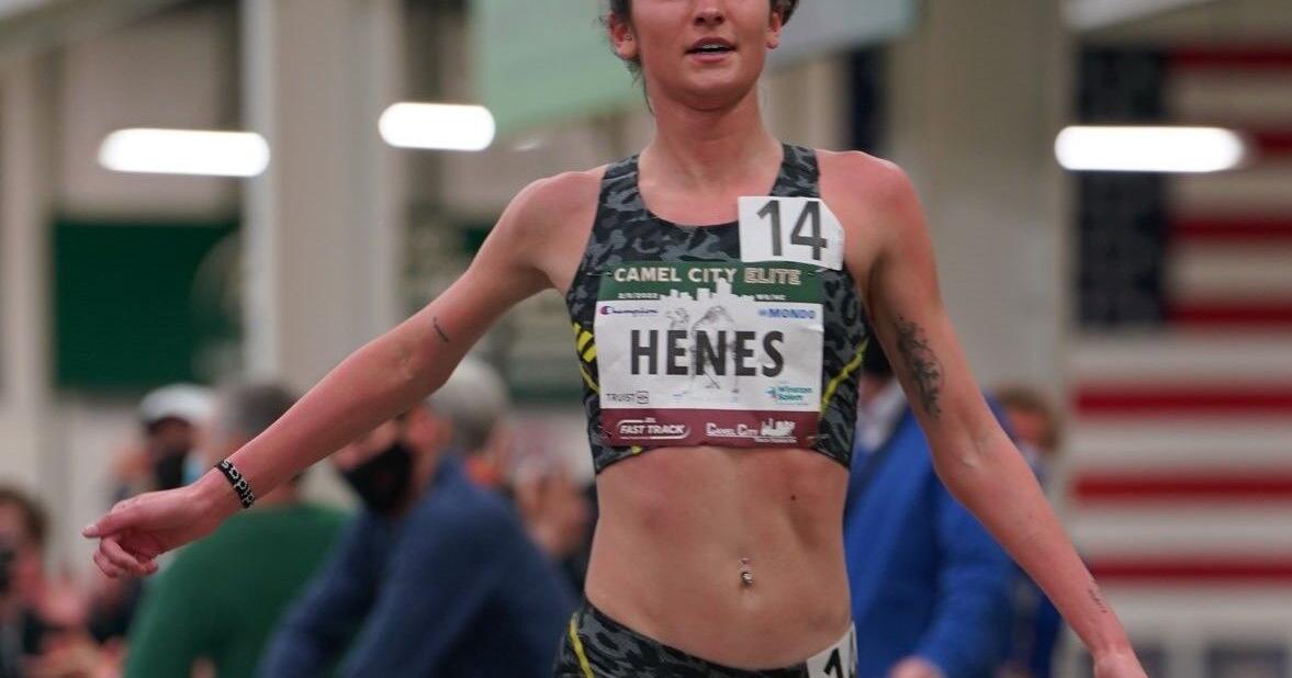 Elly Henes, N.C. State alum, sweeps 3,000 and mile at Camel City Elite ...