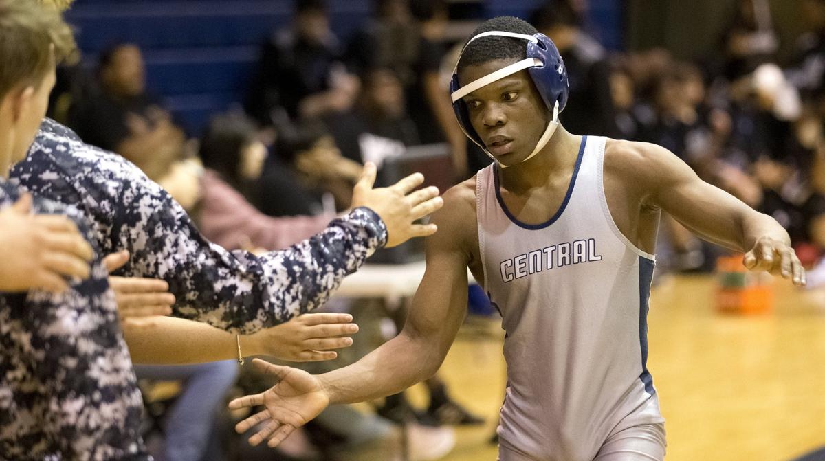 High Point Central Wrestler Isaac Toe