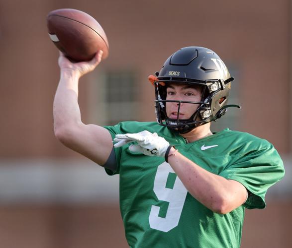 Hank Bachmeier settling in during spring practice at Wake