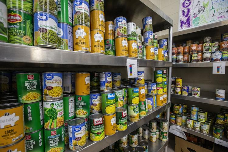 A Greensboro pantry is set up to look like a real grocery store. Today ...