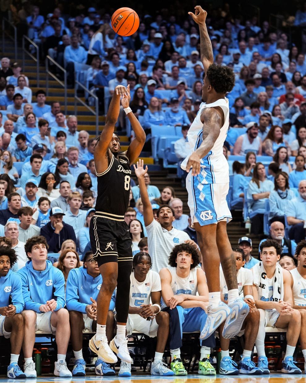 No. 17 North Carolina holds on to beat Wake Forest