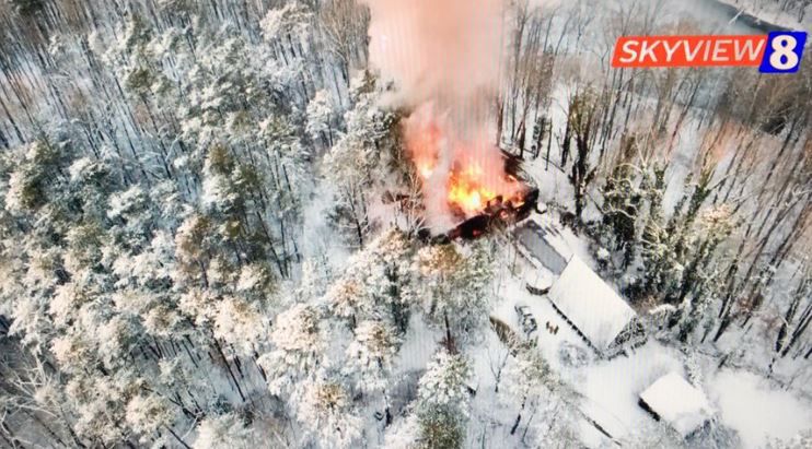 Forsyth County fire departments battle early morning blaze in Belews ...