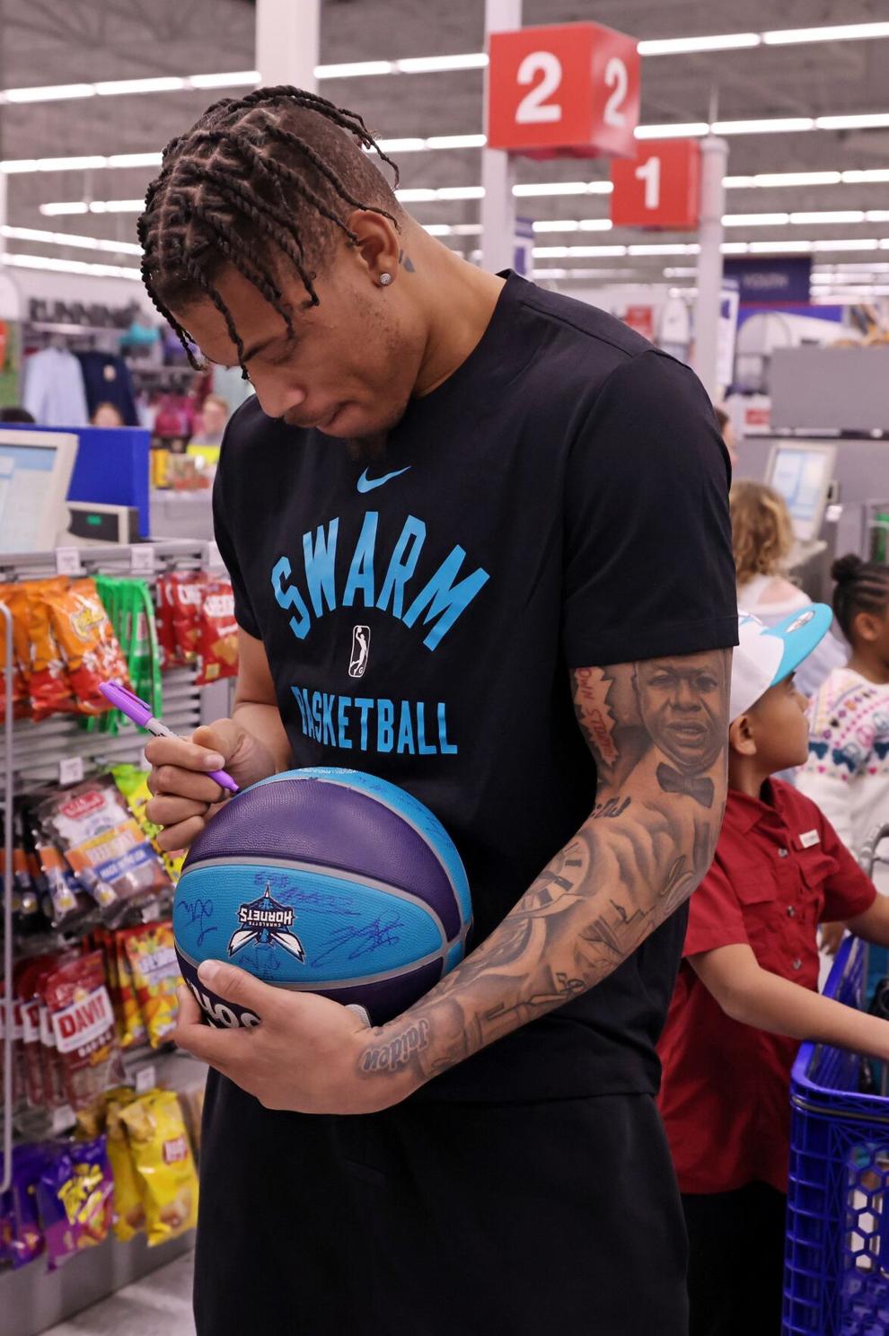 Greensboro Swarm gift YMCA kids Christmas shopping spree